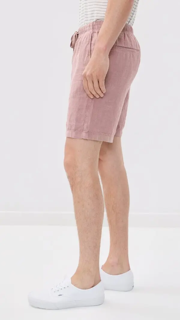 Faherty Brand Essential Linen Shorts - Adobe