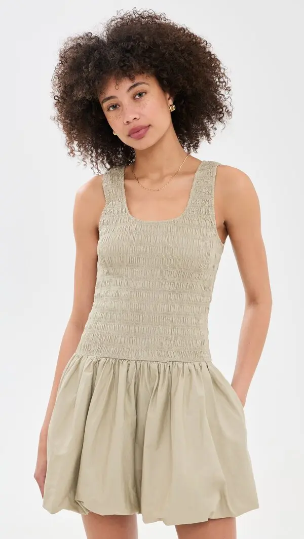 PISTOLA Ilona Bubble Hem Dress - Mist