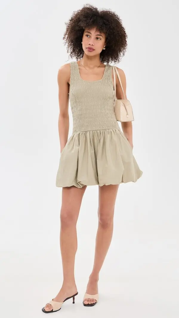 PISTOLA Ilona Bubble Hem Dress - Mist