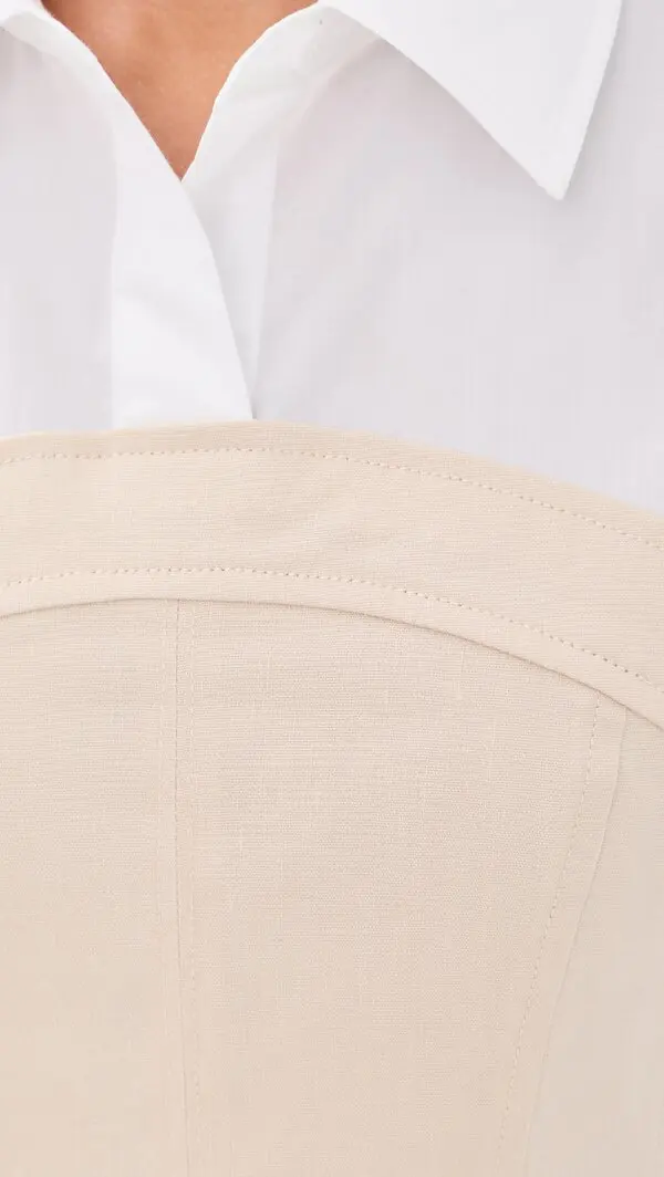 Simkhai Sundae Linen Blend Mini Dress