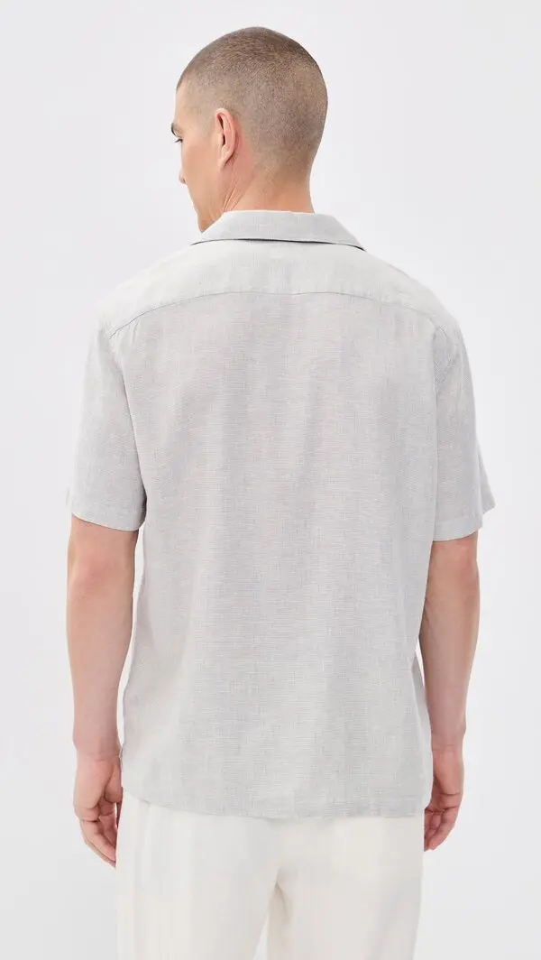 Faherty Brand Breeze Camp Shirt - Grey Shores