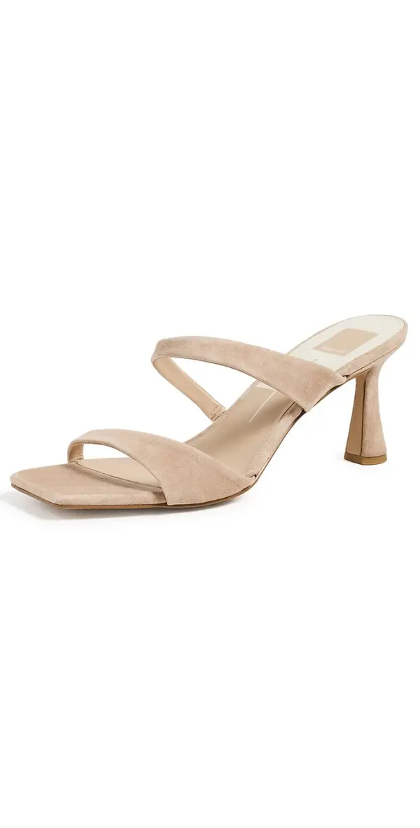 Dolce Vita Icelyn Heeled Sandals - Camel Suede