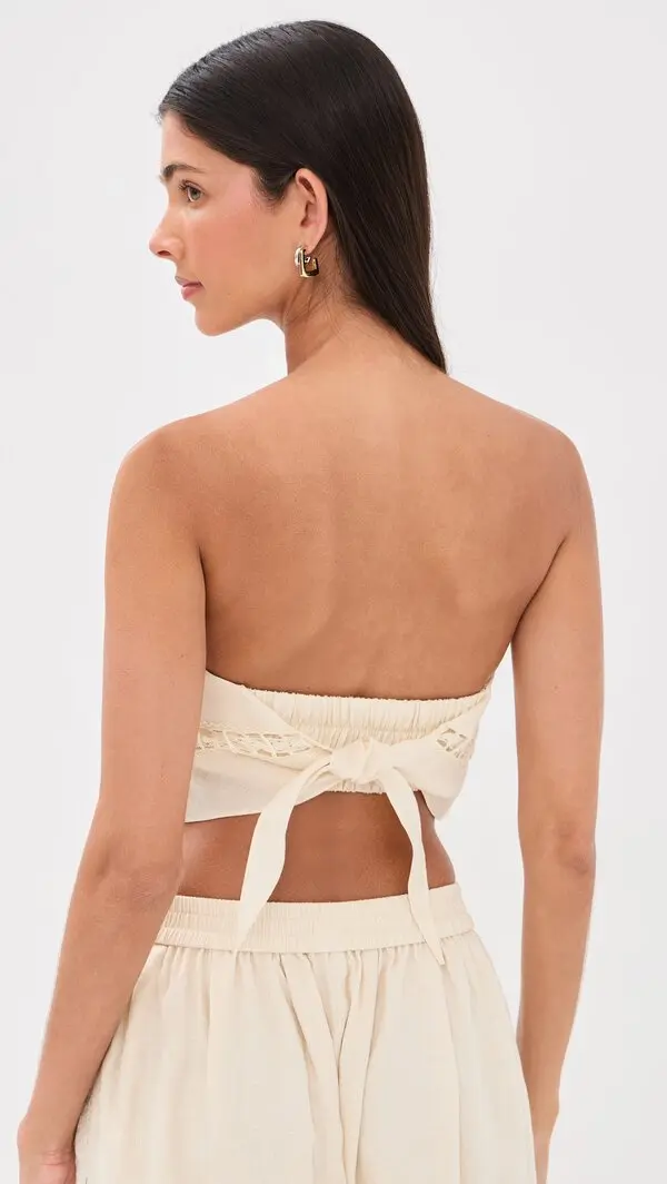 Simkhai Lahni Linen Lace Top