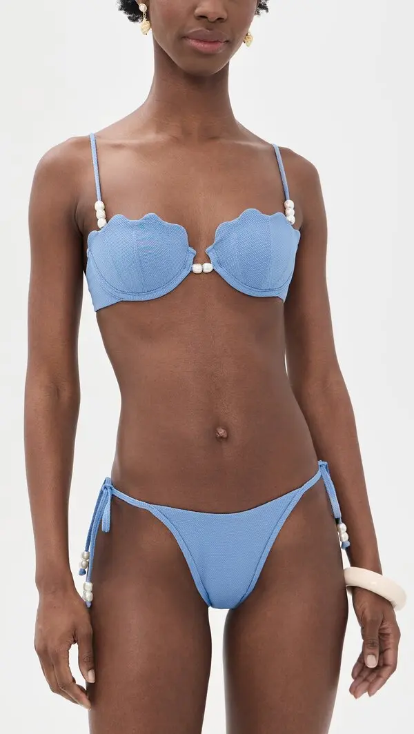 L*Space Bitsy Lucia Bikini Bottoms - Chambray