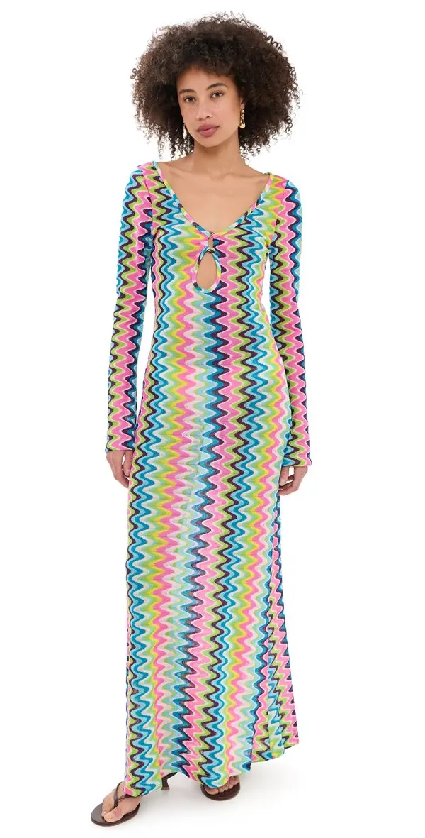 SEVEN WONDERS Emerie Maxi Dress - Xyla Wave Blue