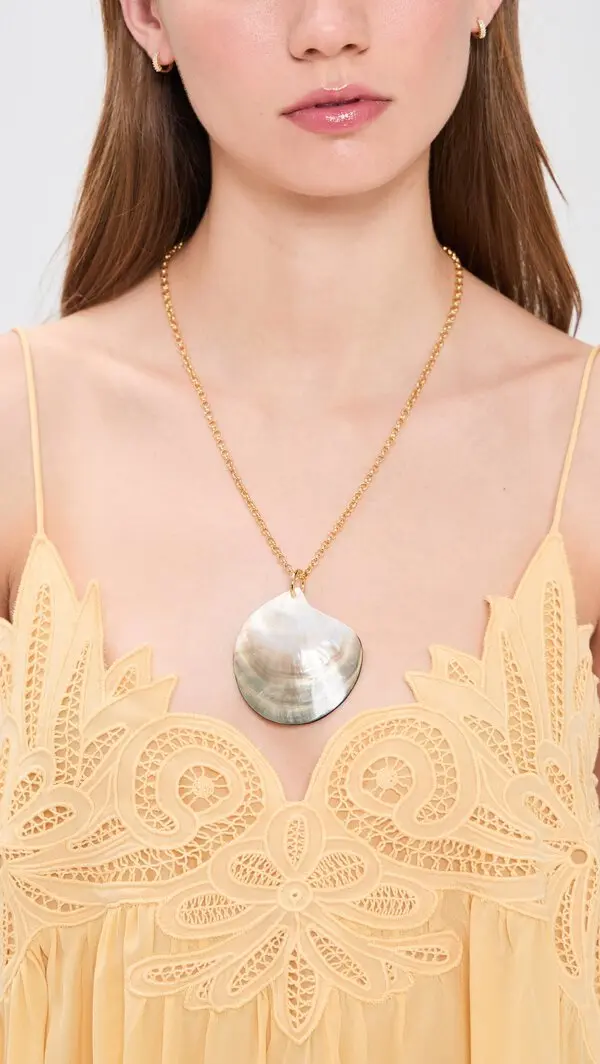 Anni Lu Golden Shell Pendant Necklace