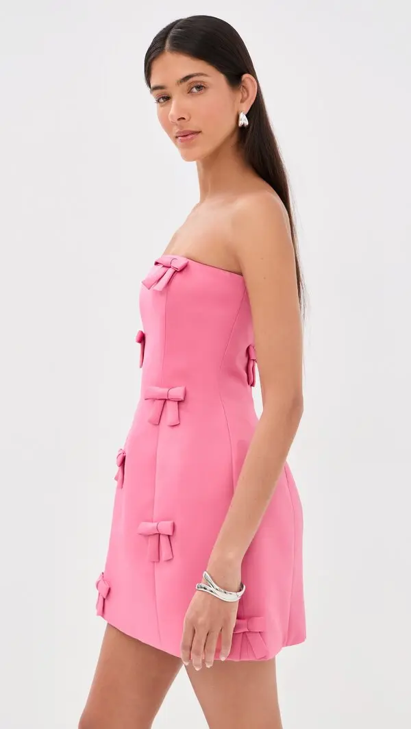 LEO LIN Roselle Bow Mini Dress