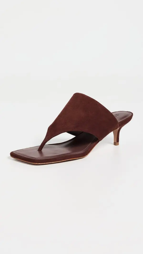 Schutz Sage Stiletto Sandals - Root Brown