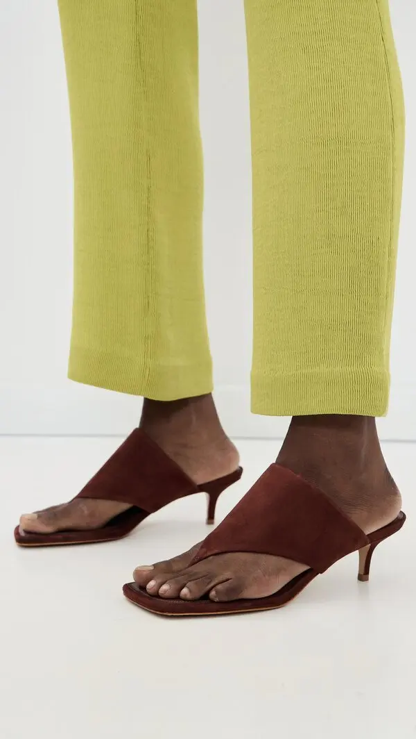 Schutz Sage Stiletto Sandals - Root Brown
