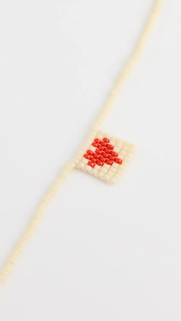 Anni Lu Beaded Heart Pendant Necklace