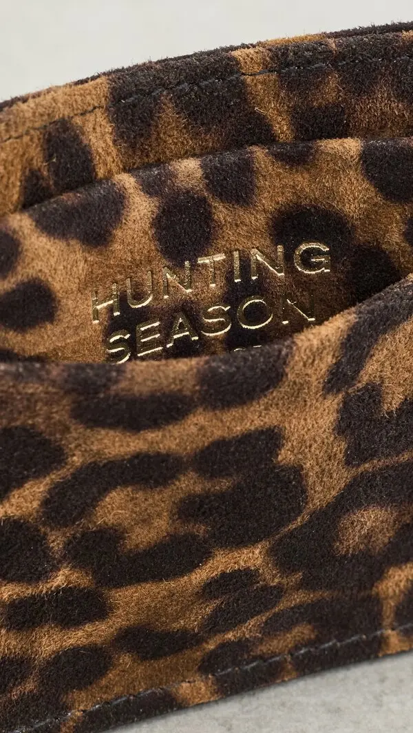 HUNTING SEASON Suede Card Holder