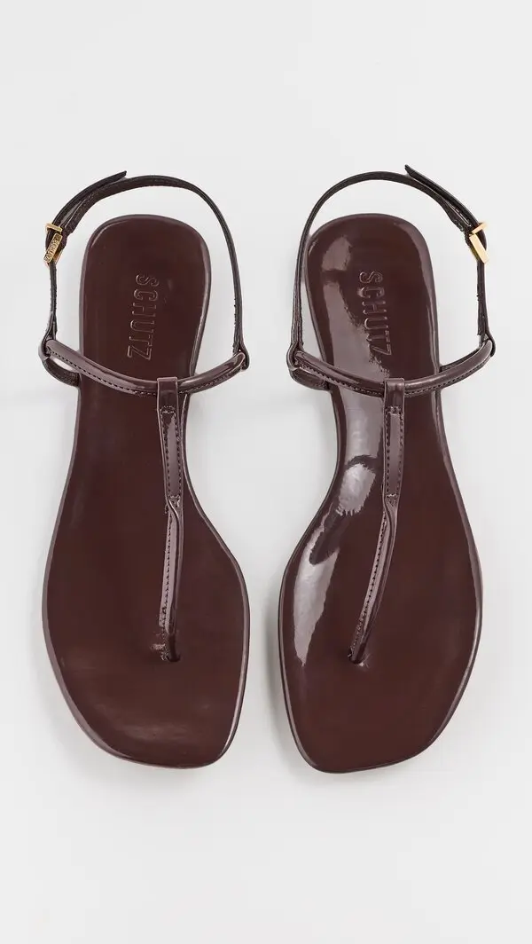 Schutz Elsha Sandals - Root Brown