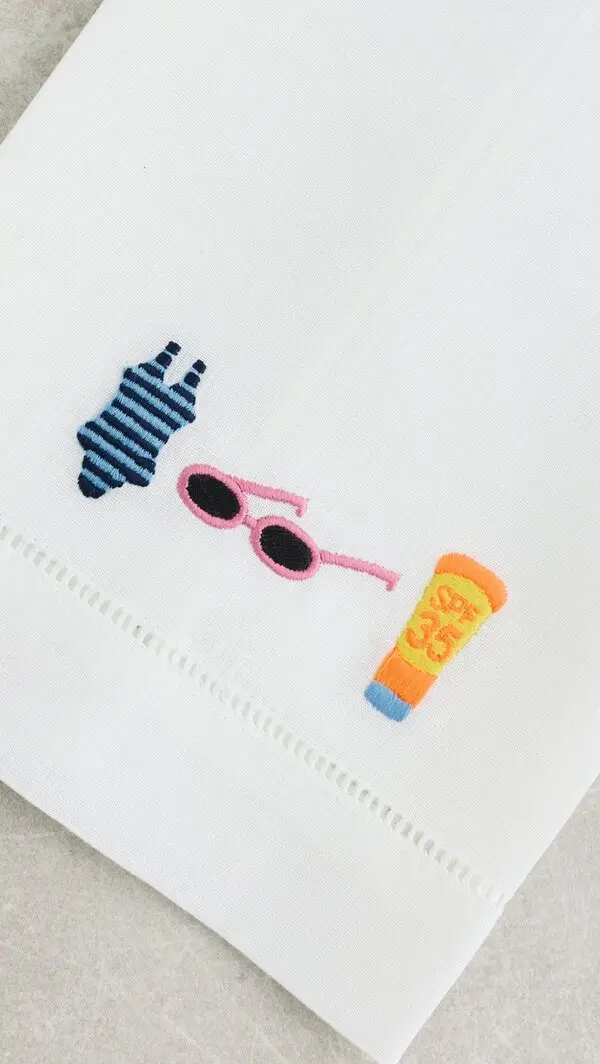 ABBODE Beach Icons Tea Towel