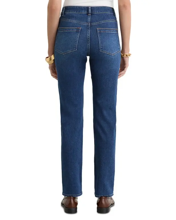 REISS Isabel Mid Rise Slim Jeans - Mid Blue