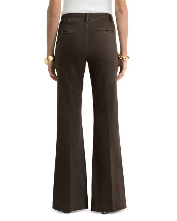 REISS Petites Athena Flare Leg Jeans - Chocolate