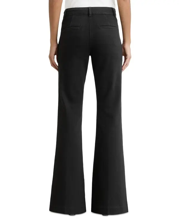 REISS Petites Athena Flare Leg Jeans - Black