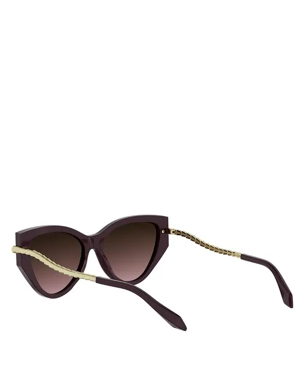 BVLGARI Serpenti Viper Cat Eye Sunglasses, 56mm
