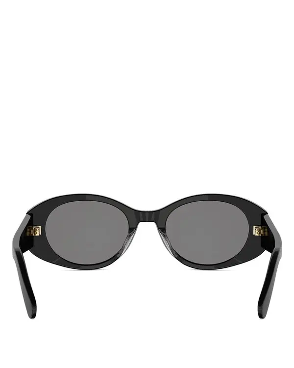 Dior Glow B3i Oval Sunglasses, 51mm - Black/grey