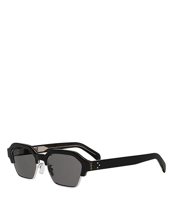Celine Combi Geometric Sunglasses, 53mm - Black / Grey