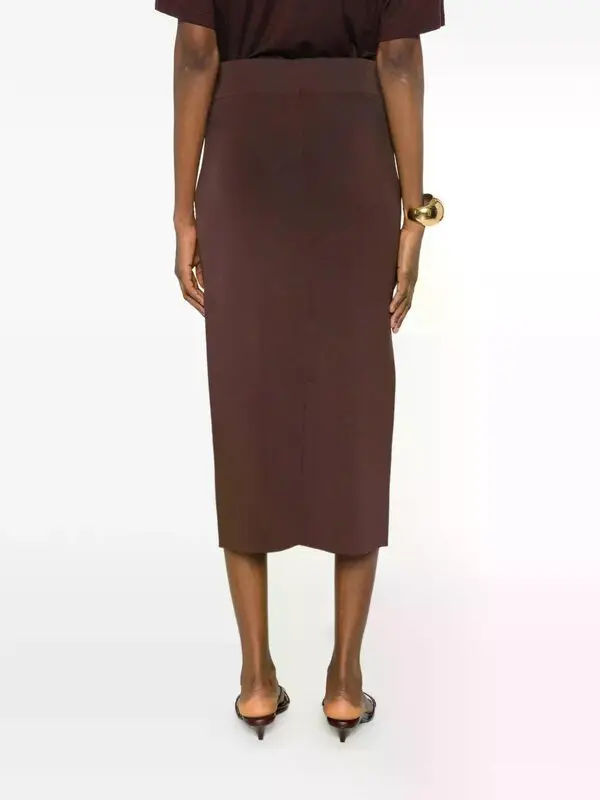Alpha Studio Elastic-waistband Midi Skirt