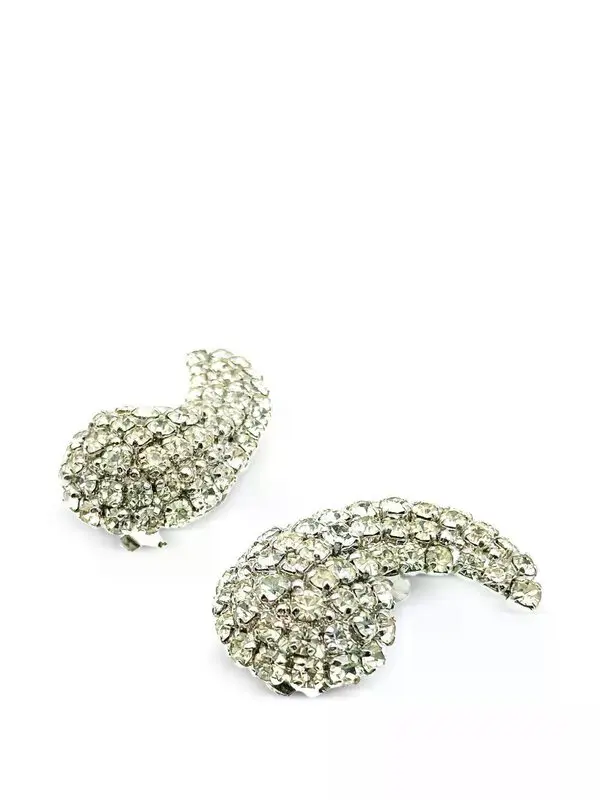 Dior 1974 Crystal Wing Earrings