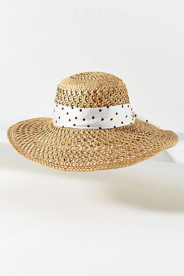 Rag & Bone Polka Dot Sun Hat - Natural