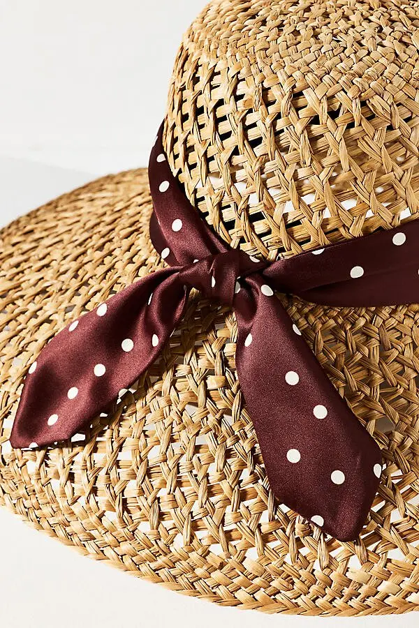 Rag & Bone Polka Dot Sun Hat - Neutral