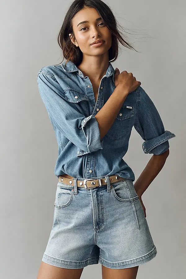 PISTOLA Aoki Denim Shorts