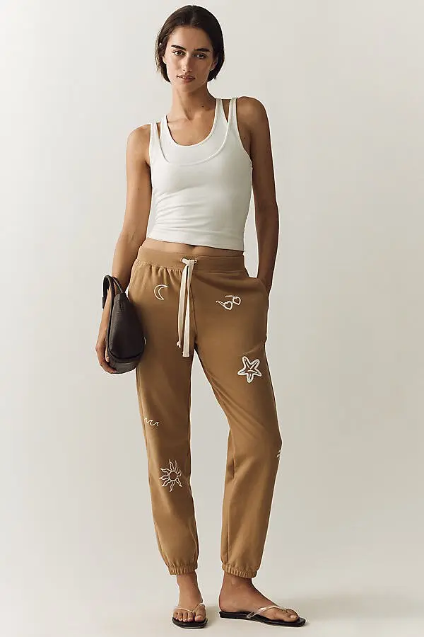 Electric & Rose Doodle Printed Jogger Pants