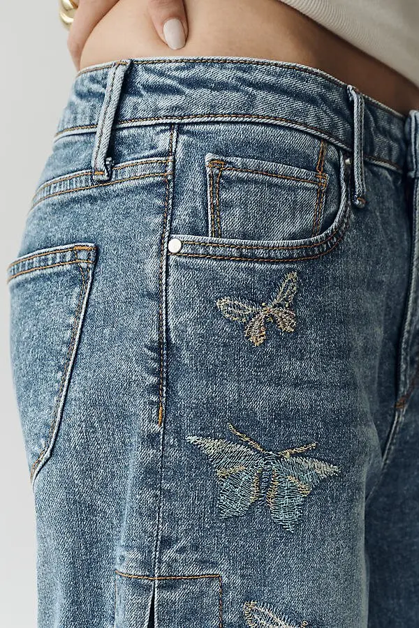 DRIFTWOOD Lacey High-rise Wide-leg Jeans