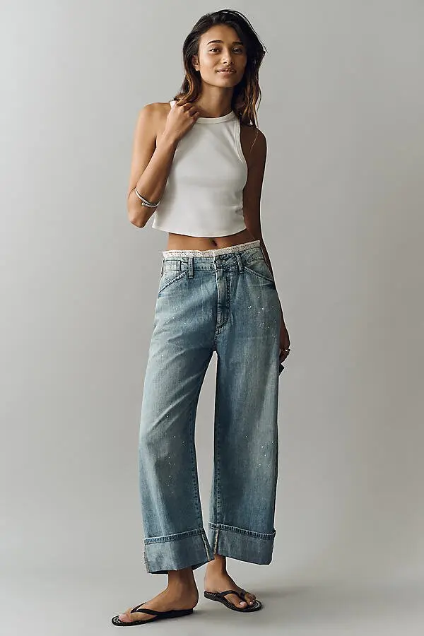 PILCRO Kayden High-rise Carpenter Barrel Jeans