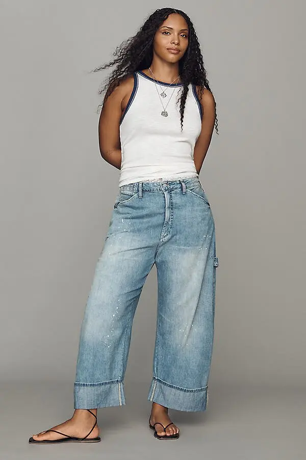 PILCRO Kayden High-rise Carpenter Barrel Jeans