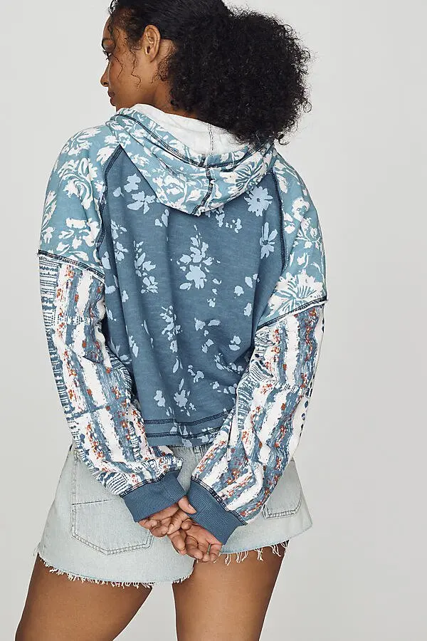 PILCRO Cotton Drawstring Hoodie