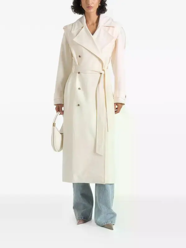 Manière De Voir Esther Double-belted Trench Coat - Neutrals