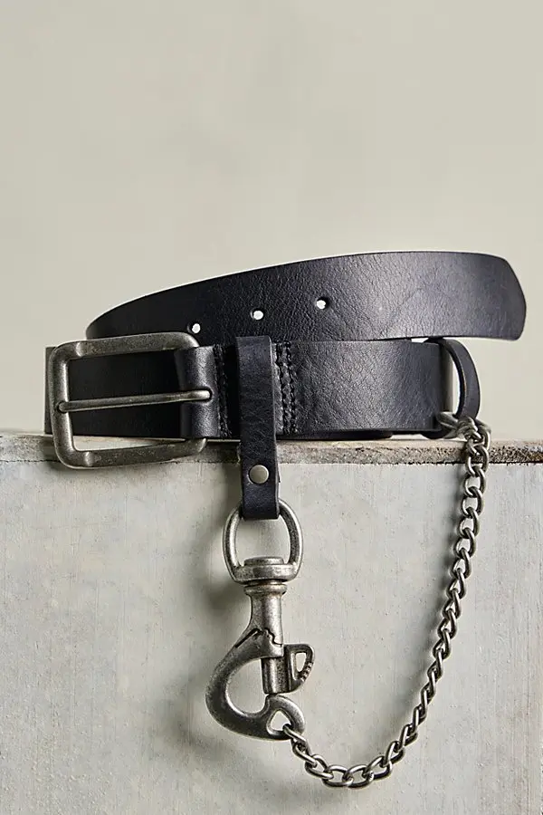 Free People We The Free Prescott Keychain Belt - Black