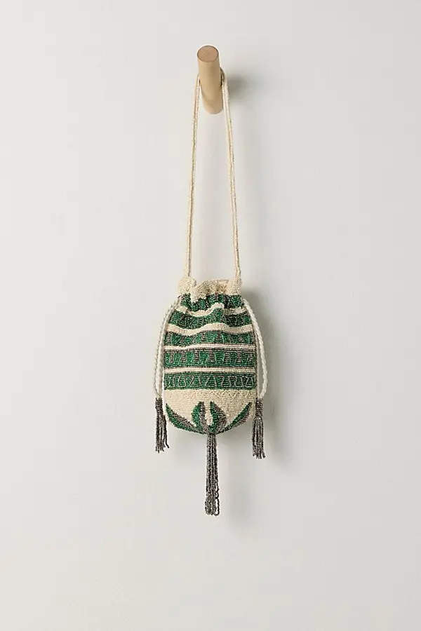 Free People Beaded Tassel Pouch - Multicolor