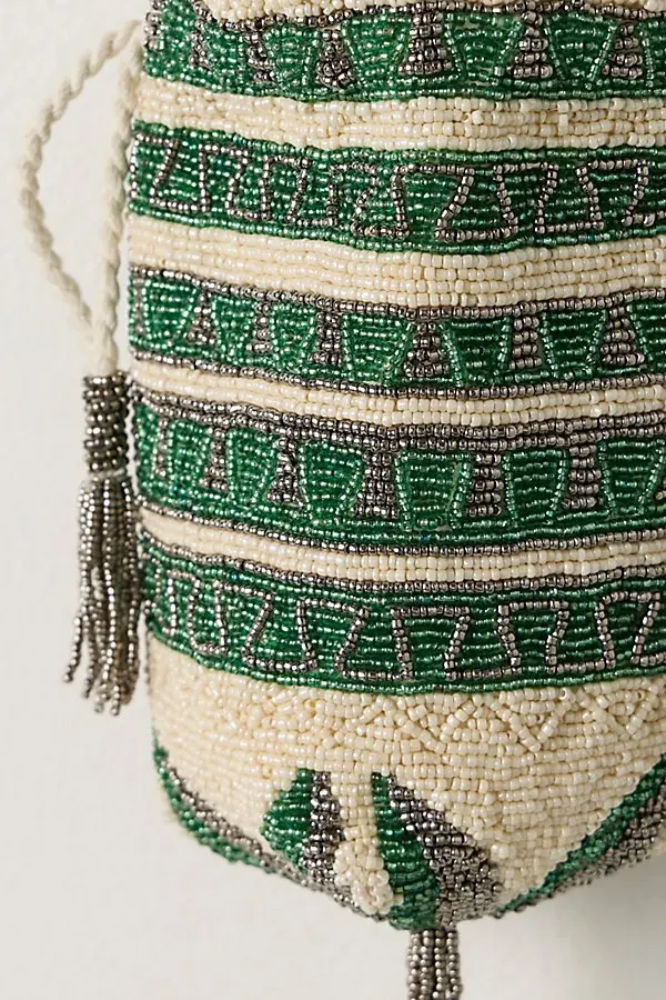 Free People Beaded Tassel Pouch - Multicolor