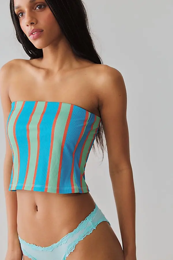 FENÁRETA Danna Ribbed Tube Top