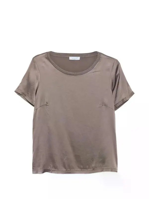 DANIELE FIESOLI Seam Detail T-shirt - Brown