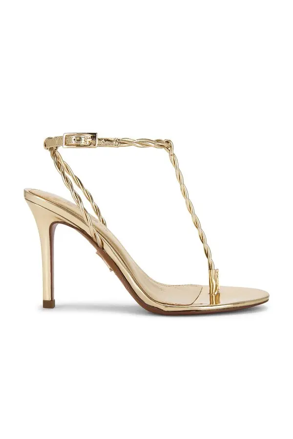 Retrofete Cleo Sandal In Metallic Gold - Light Gold