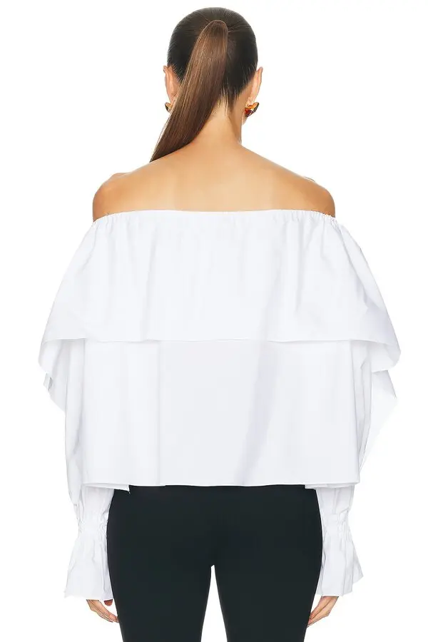 Françoise Sadie Off-shoulder Blouse - White