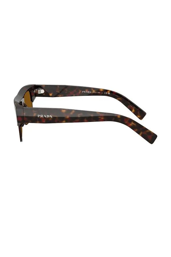 Prada Rectangle Sunglasses - Brown