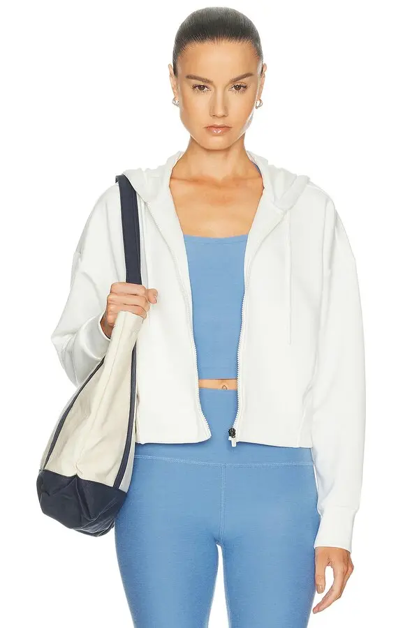 Beyond Yoga Cropped Scuba Jacket