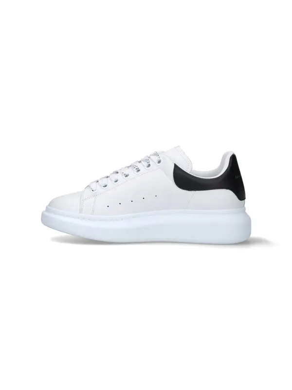 Alexander McQueen Oversize" Calfskin Sneakers With Contrast Detailing - White