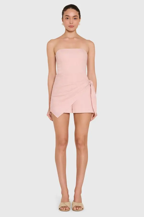 Amanda Uprichard Revan Romper - Baby Pink
