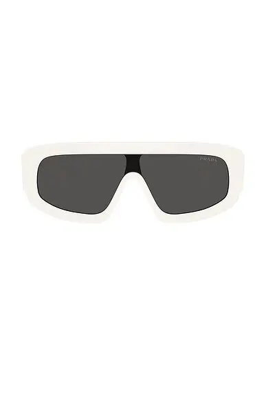 Prada Irregular Frame Sunglasses - White