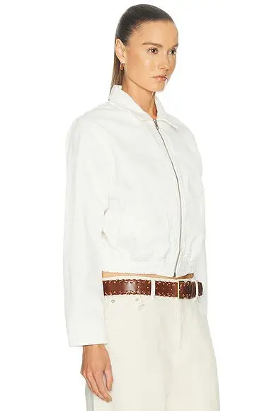 NILI LOTAN Najac Denim Jacket - Cream