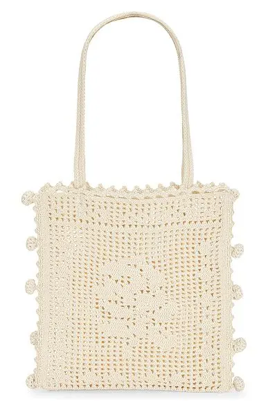 Miu Miu Filet Crochet Tote Bag