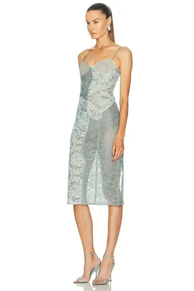 Acne Studios Romantic Flower Lace Dress
