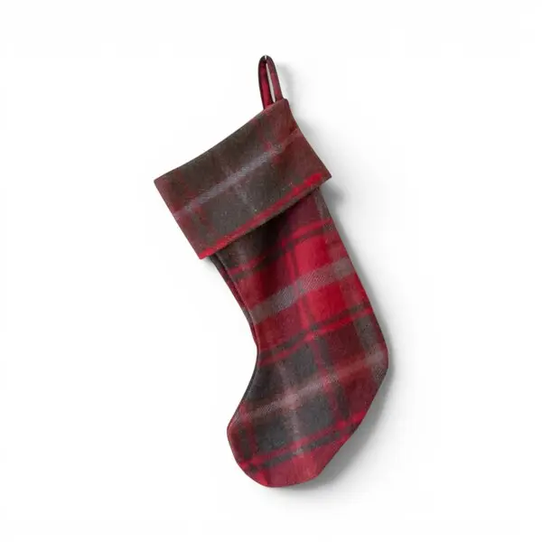 LOOM & COVE Maple 100% Wool Christmas Stocking